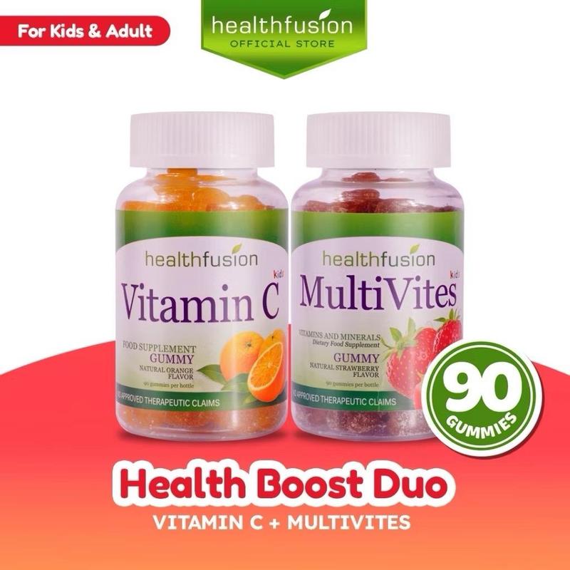 [HEALTH BOOST DUO] Health Fusion Multivites 90 gummies + Vitamin ...