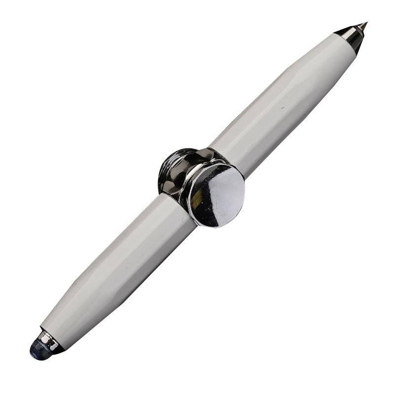 Fidget Spinner Pen with LED Light Writable Spinning Pen Metal Ballpoint ...