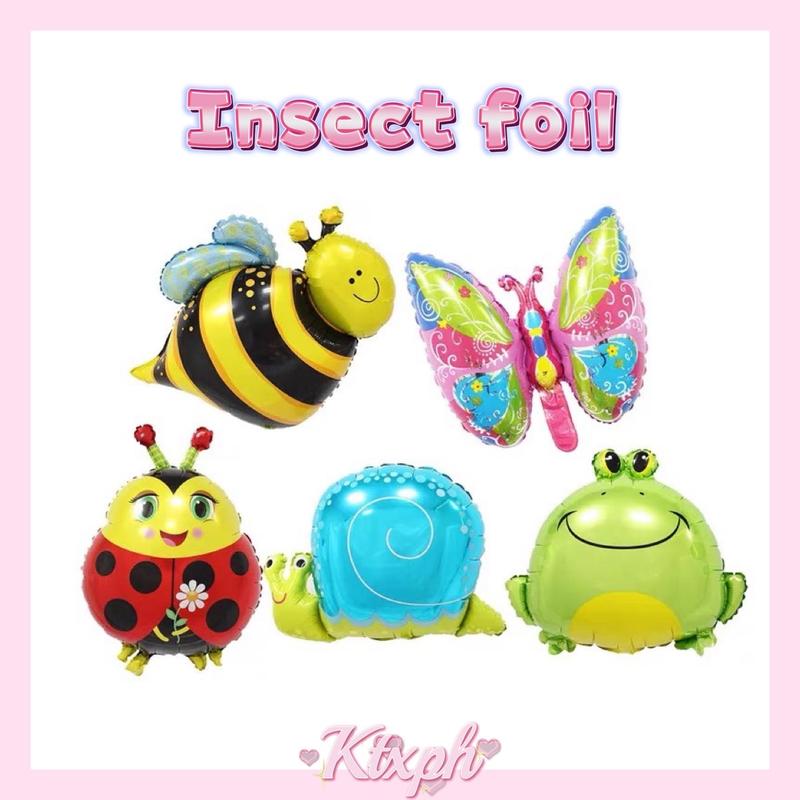Insects foil Balloon 16 inch Bee Butterfly Frog Ladybug Balloon ...