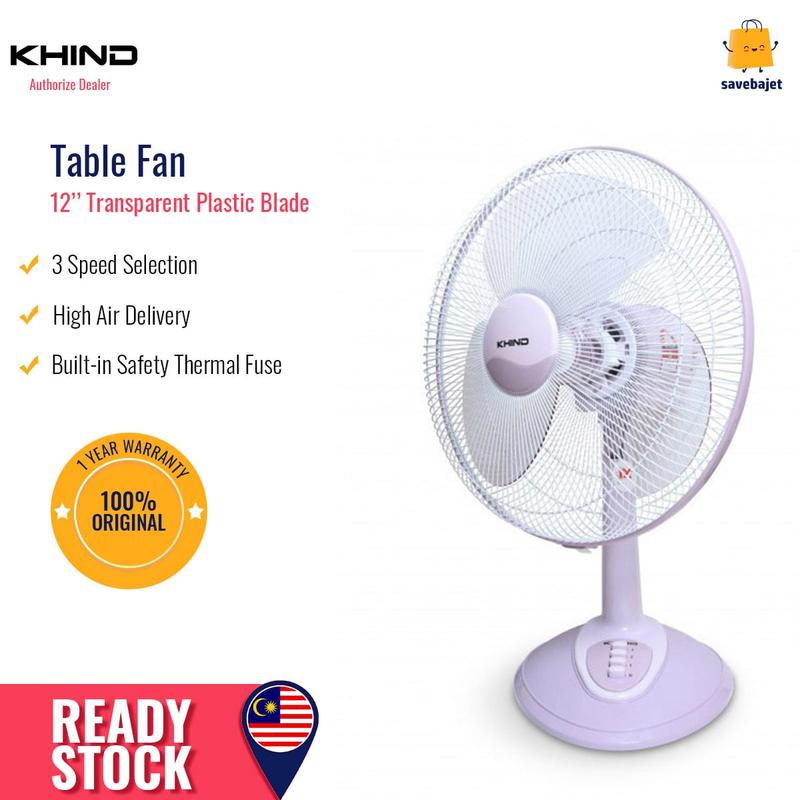Khind Table Fan (12") Kipas Meja TF1210SE Desk Fan 3 Blade - TikTok ...
