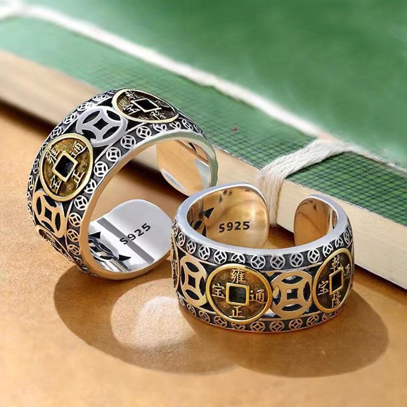 Five Emperors Copper Coin Alloy Ring Ins Retro Boys and Girl - TikTok ...