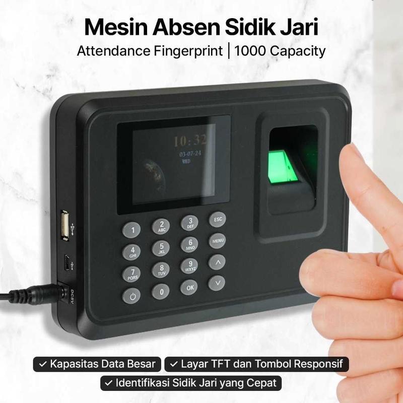 Mesin Absensi Sidik Jari Biometrik / Attendance Machine Biometric ...