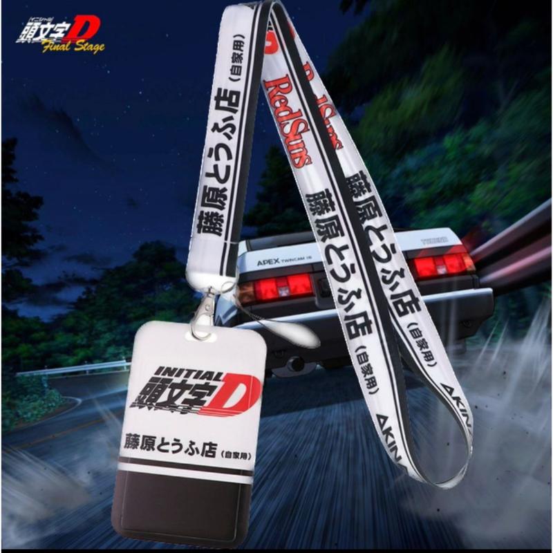 Initial D Comic Mobile Phone Lanyard Card Holder Student Bus - TikTok ...