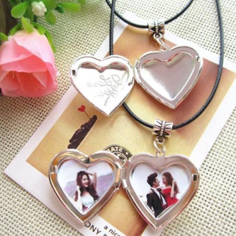 Love Heart Locket Pendants Openable Photo Frame Glossy Famil - TikTok ...