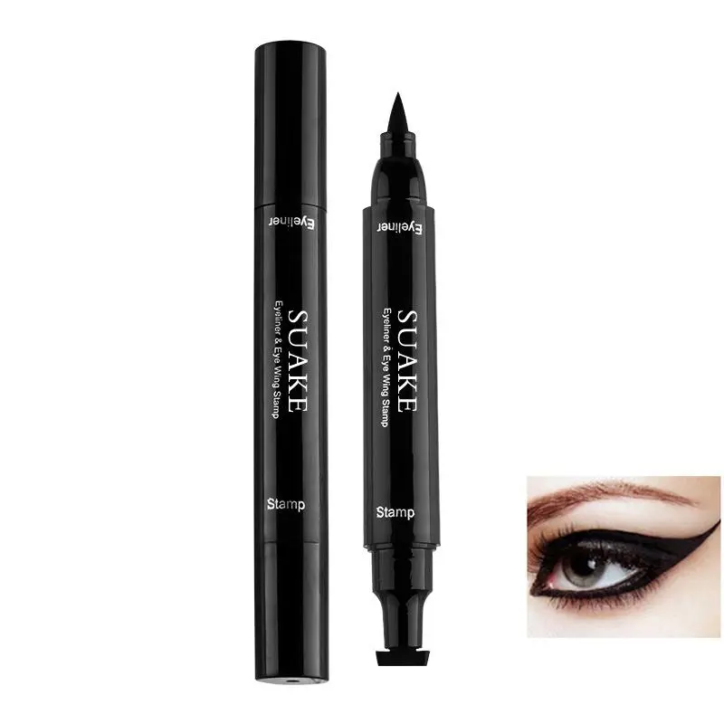 Double Headed Quick-drying Liquid Eyeliner Pen, 1 Piece Waterproof ...