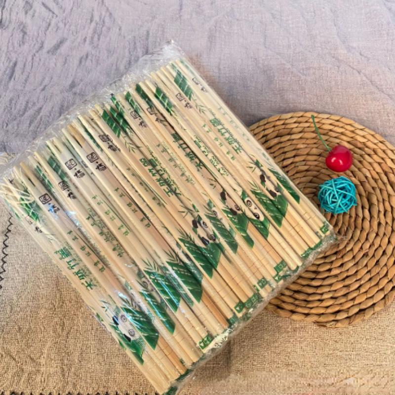 100 Pairs Disposable Bamboo Wood Chopsticks Restaurant Individual ...