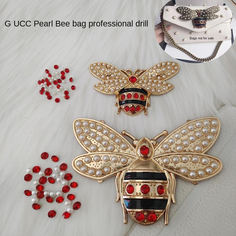 Guchi Chi Pearl Bag with Bee Pattern Accessories Gucc Replacement ...