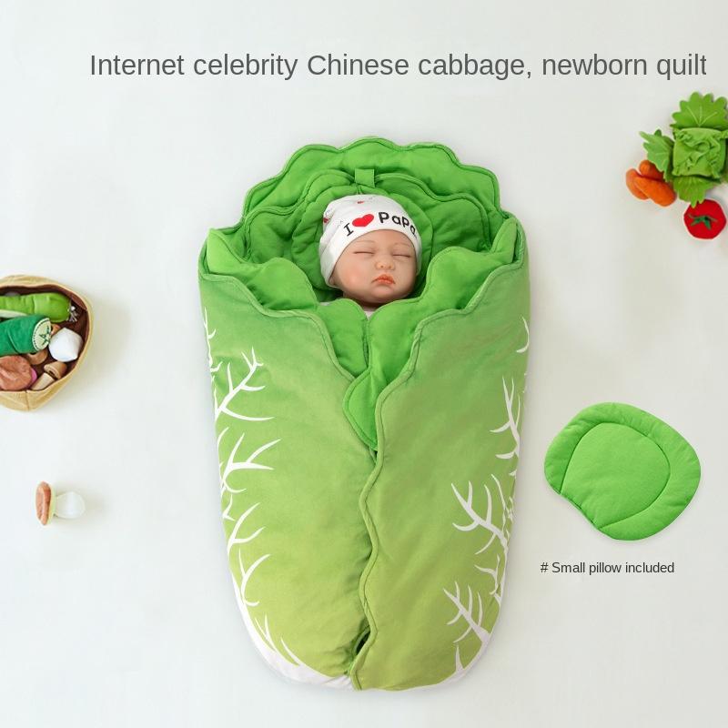 Soft and Warm Cabbage Baby Swaddle Blanket for Newborns, Infants ...