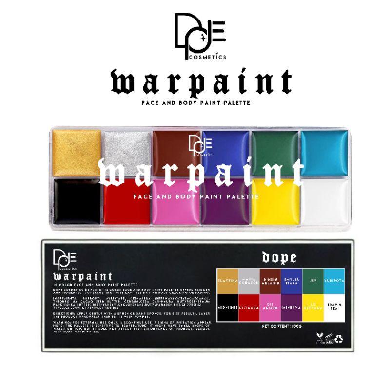DOPE Warpaint Face & Body Paint Palette Dope Cosmetics Makeu - TikTok ...