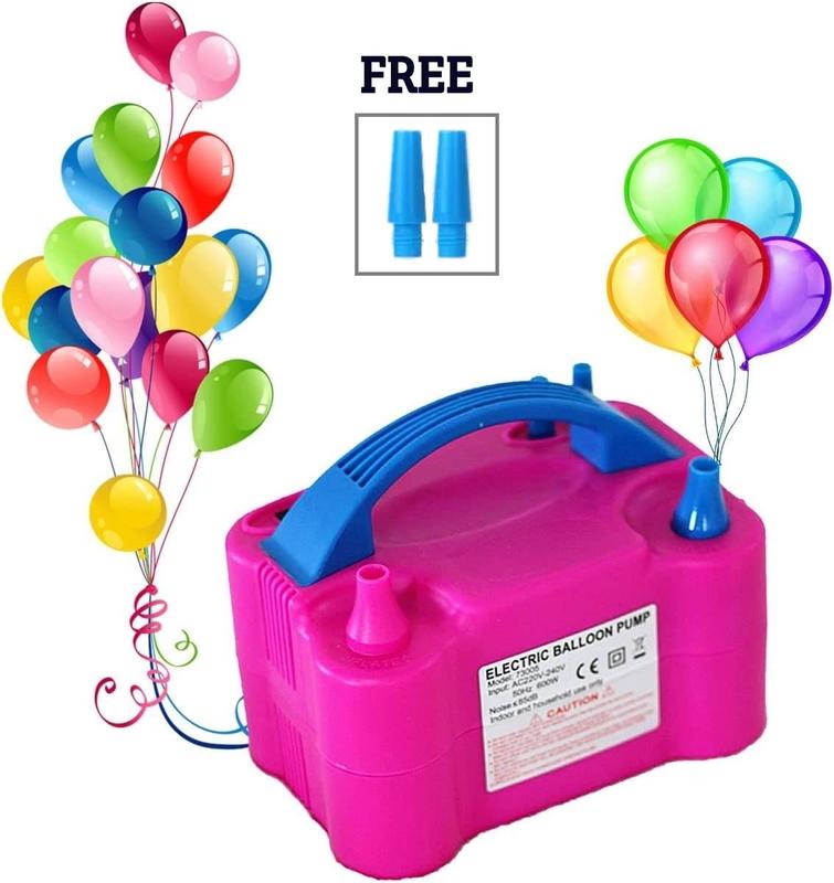 Electric Balloon Pump Belon Portable Inflator Party Mesin Blower ...