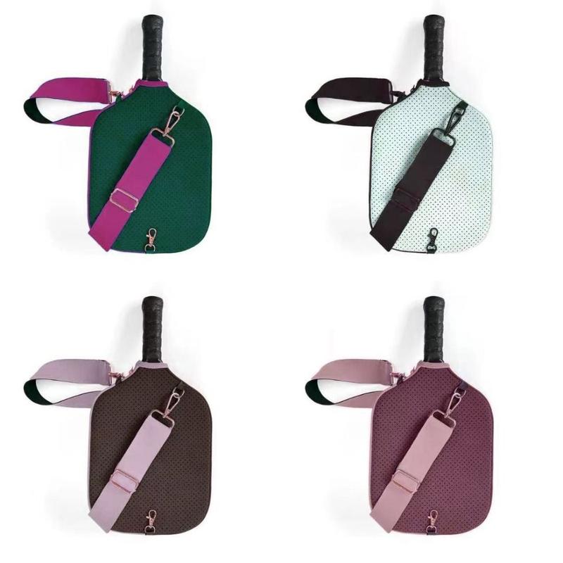 Breathable Neoprene Pickleball Racket Sleeve Zipper Holder Single ...