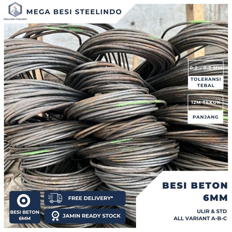 Besi Beton Dengan Ketebalan 6mm - Shop | Tokopedia