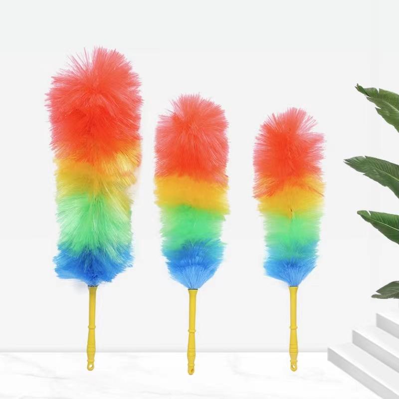 Rainbow feather duster,multicolor dust cleaner,electrostatic - TikTok ...