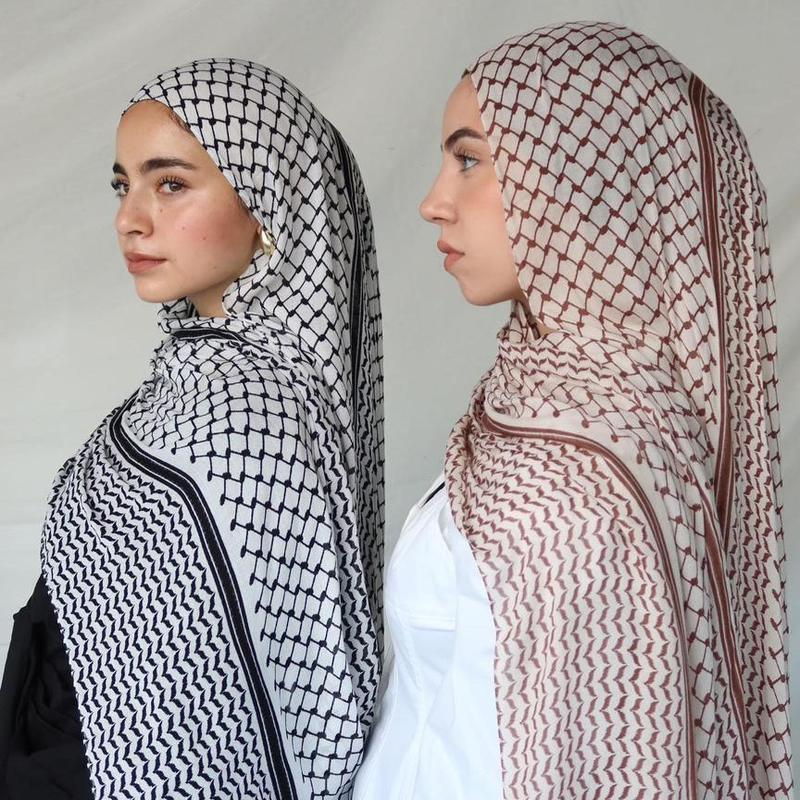 Tudung Keffiyeh, Cetakan Beli Belah Jualan Panas, Sifon Panjang ...