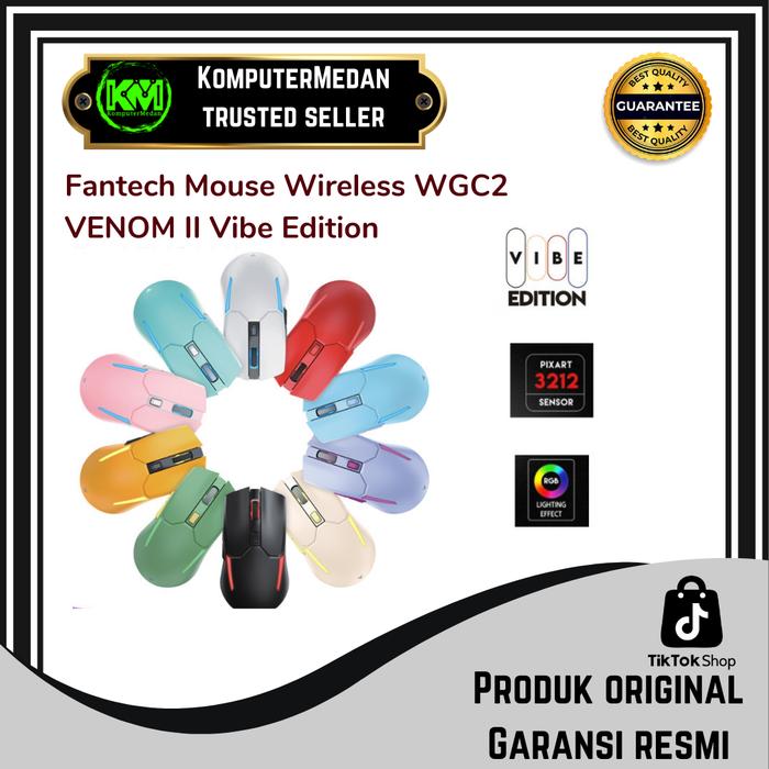 Jual Mouse Fantech WGC2 - VENOM II Vibe Edition Wireless Mouse - Yellow ...