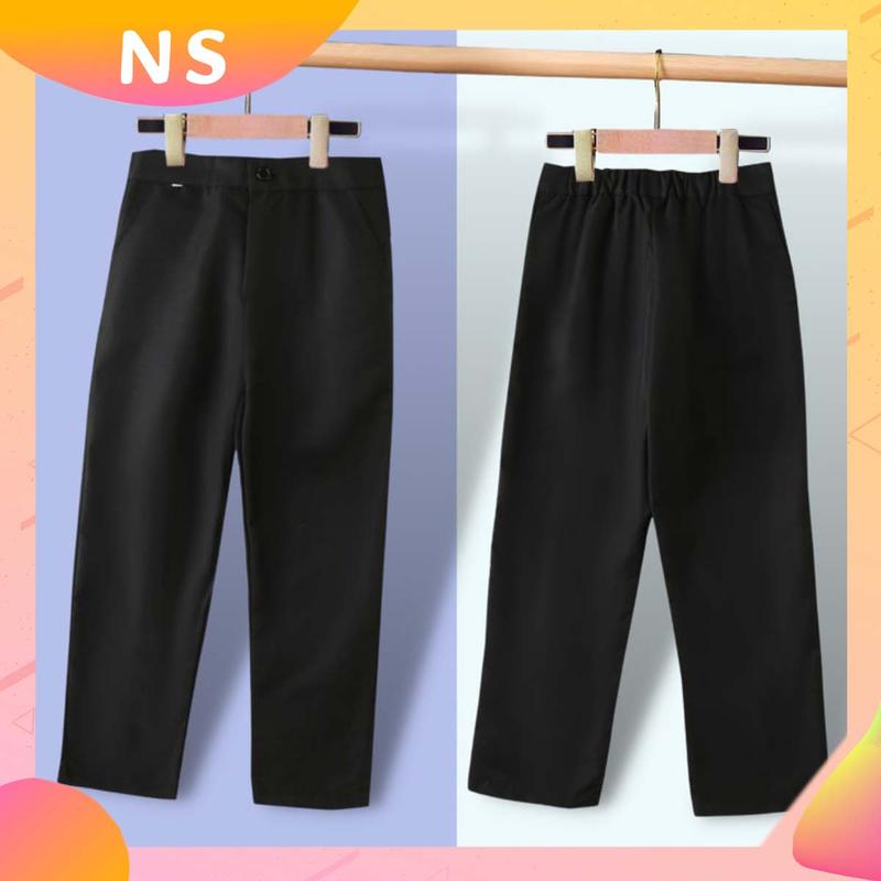 Seluar Formal untuk Kanak-kanak, Gaya Korea, Seluar Slack Hitam ...