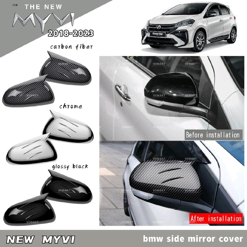 new myvi 2018-2023 m4 side mirror cover - TikTok Shop Malaysia