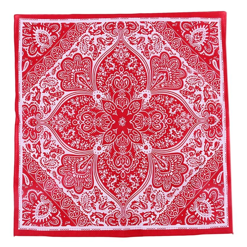 RUNZE 58x58cm Unisex Bohemian Bandana for Head Wraps Ethnic Vintage ...