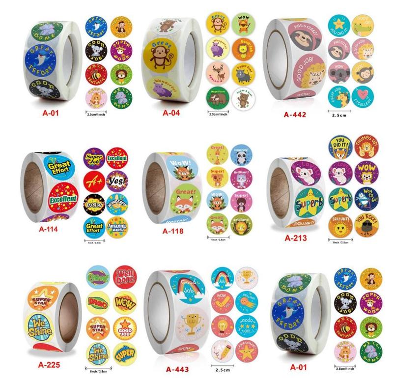 500 Pcs Reward Encouragement Sticker Well Done Good Job Sticker ...