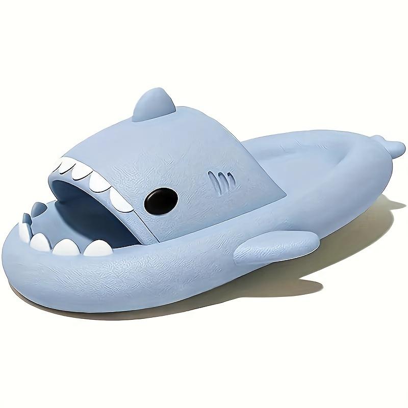 Shark Slides For Women And Men Novelty Soft Slippers Open To - TikTok ...