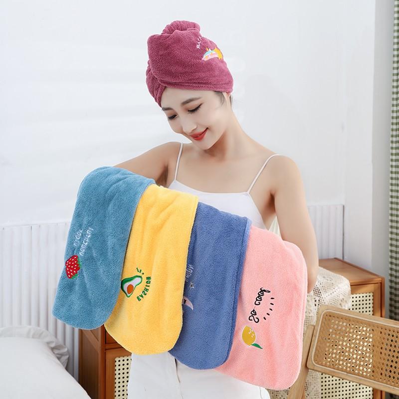 Coral Fleece Towel, Shampoo Towel, Shower Cap, Absorbent, Soft ...