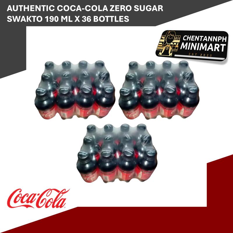 3 PACKS - Authentic COCA-COLA ZERO Swakto NO Sugar Softdrink - TikTok ...