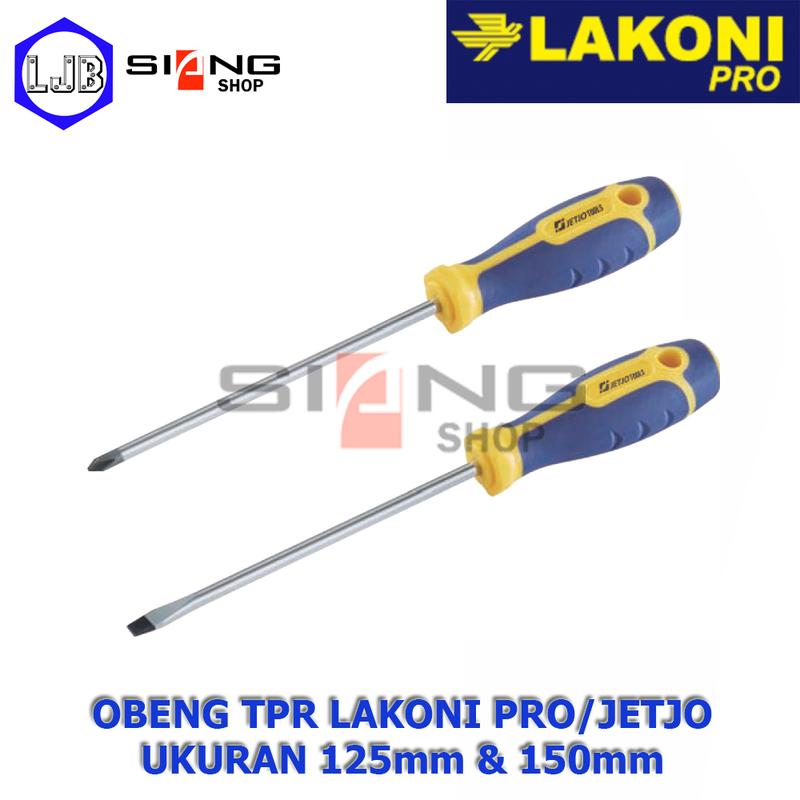 Obeng TPR Plus dan Minus JETJO / LAKONI PRO - Shop | Tokopedia
