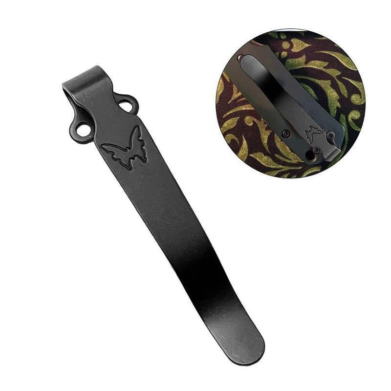 Butterfly Pattern Back Clip Stainless Steel Pocket Clip Back - TikTok ...