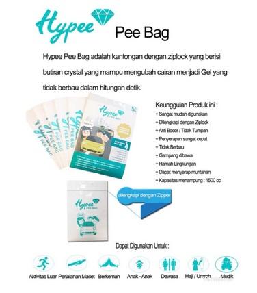 Hypee Pee Bag Boy Alas Toilet - Shop | Tokopedia