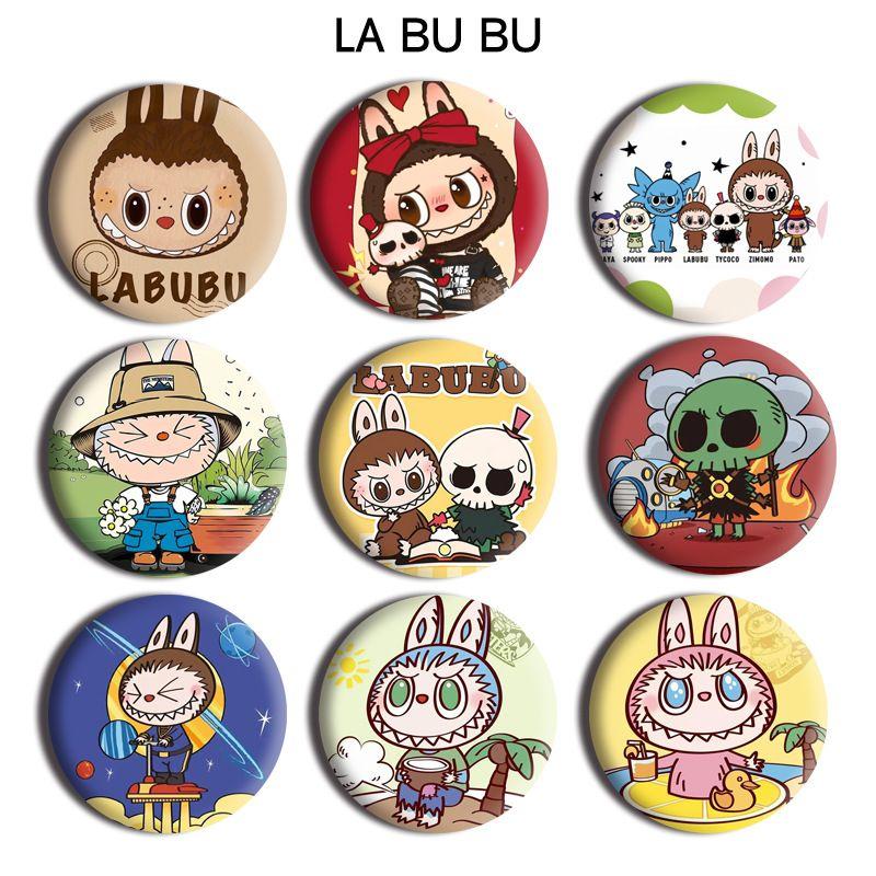 Labubu Badge 58mm Brooch Pin Book Bag Decoration Pendant Cut - TikTok ...