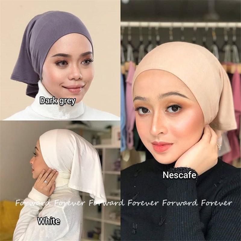 Islamic Underscarf Bonnet Female Headscarf soft stretch Turban - TikTok ...