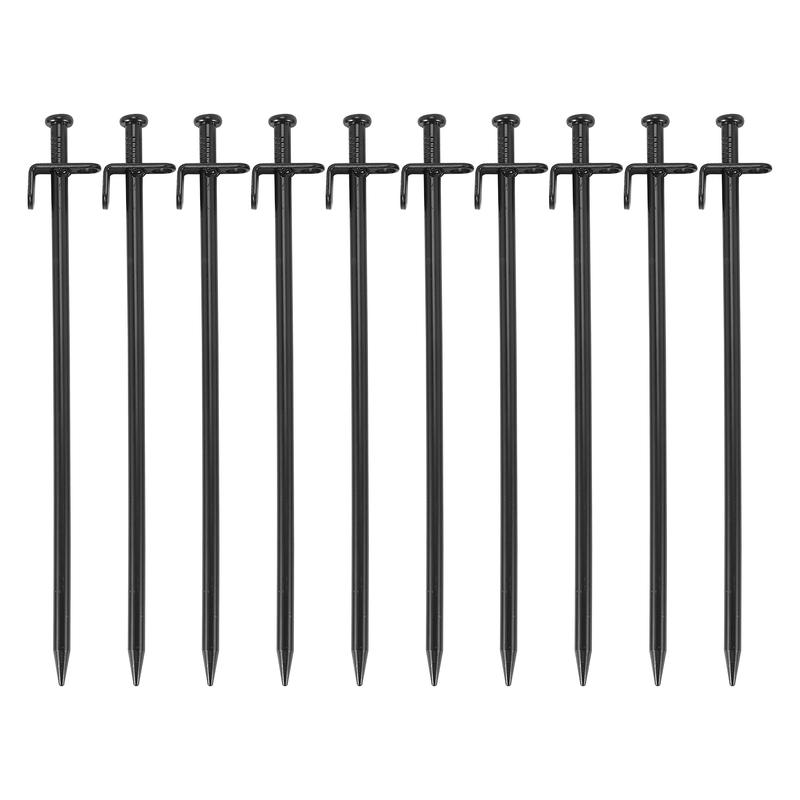 10Pcs Pack Multiuse Heavy Duty Steel Tent Stakes Tarp Pegs Camping ...