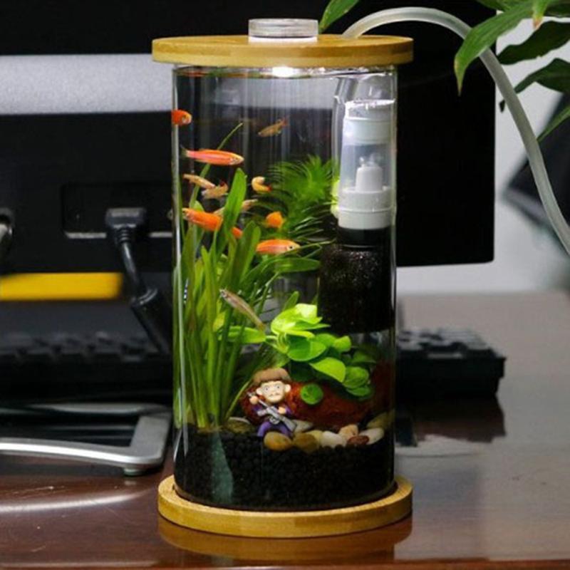 Tangki ikan akuarium mini, penapis media berbilang lapisan, Ultra ...