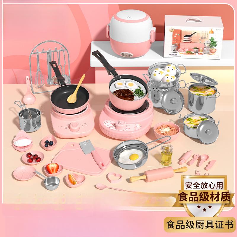 Mini Kitchen Real Cooking Complete Cooking Set For Girls Small - TikTok ...