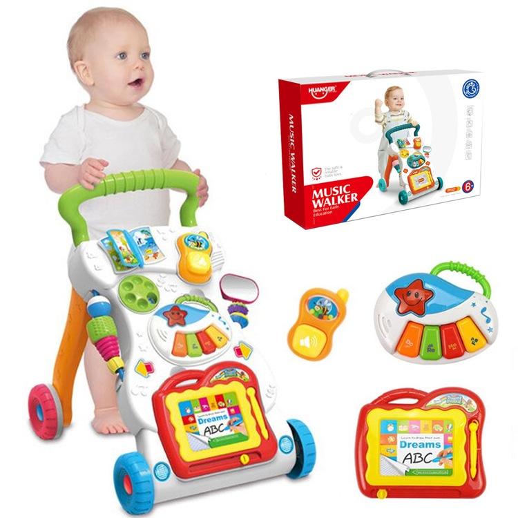 Baby Push Walker Toddler Trolley Sit-to-Stand Walker for Kid's - TikTok ...