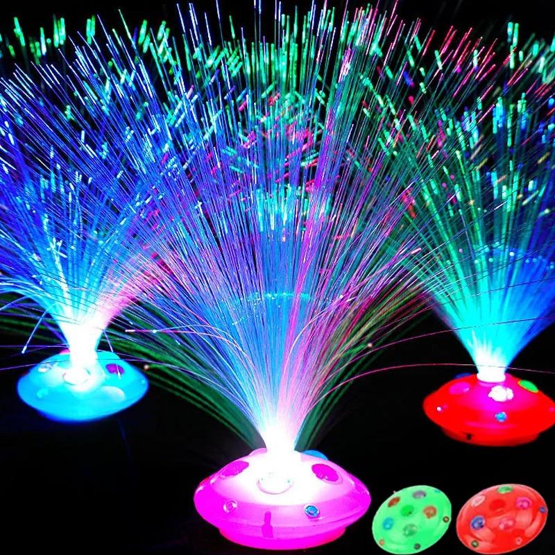 LED Fiber Optic Light Colorful Flashing Night Lights Battery - TikTok ...