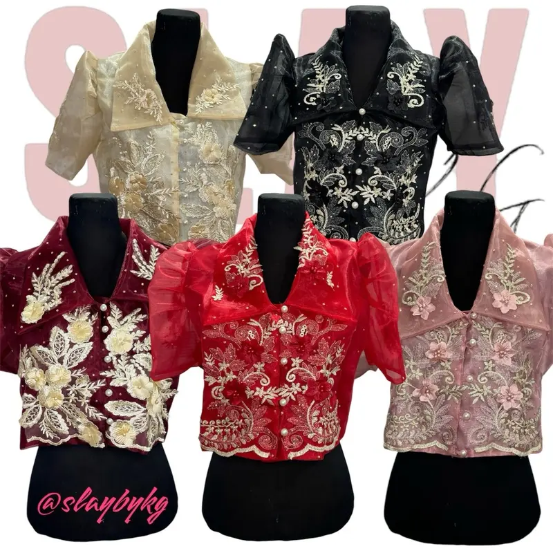 Modern Filipiniana Long Top - TikTok Shop Philippines