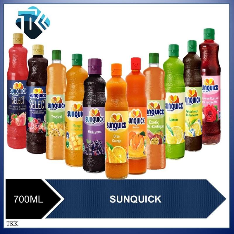 700ML SUNQUICK (OREN / MANDARIN /BLACKCURRANT /ICE LEMON TEA - TikTok ...