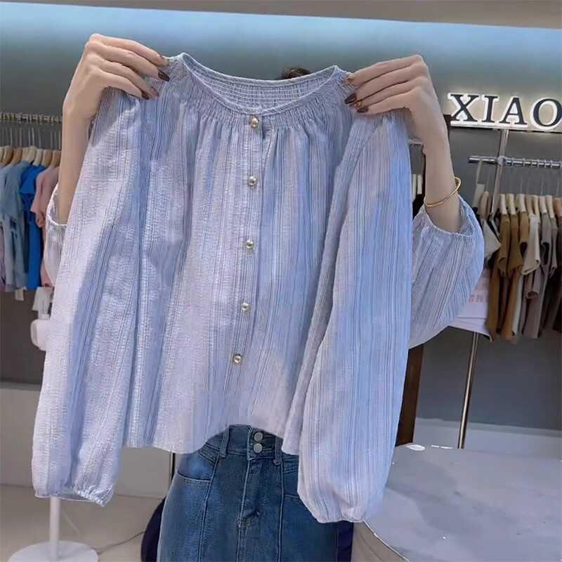 Kemeja Lengan Panjang, Gaya Vintaj, Untuk Wanita, Serba guna - TikTok ...