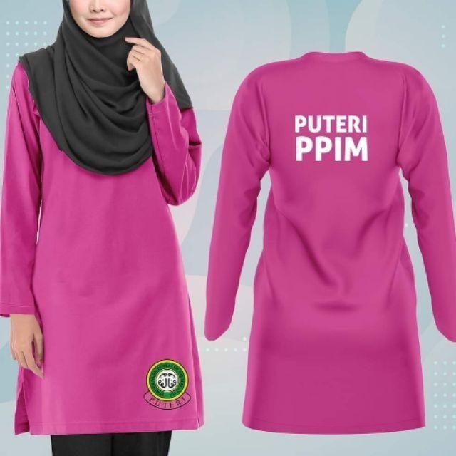 Baju-T PPIM Puteri, Unit Seragam Muslim, Warna Merah Jambu, Sesuai ...