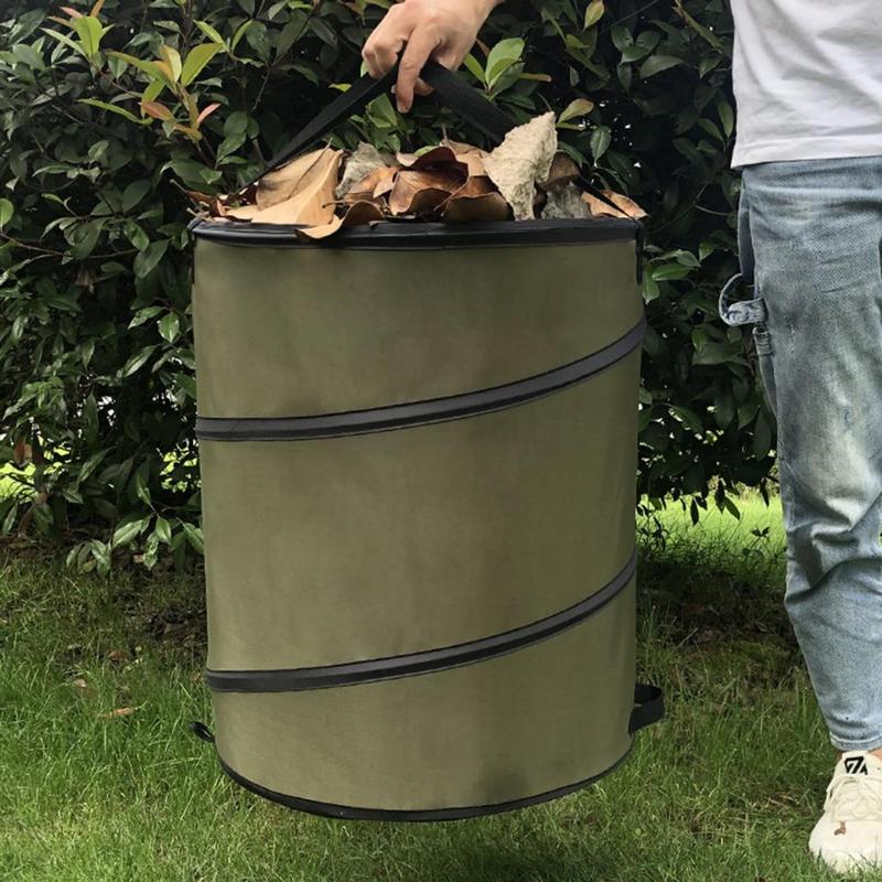 kaonyetw- Foldable Leaf Trash Can Foldable Garden Waste Container ...