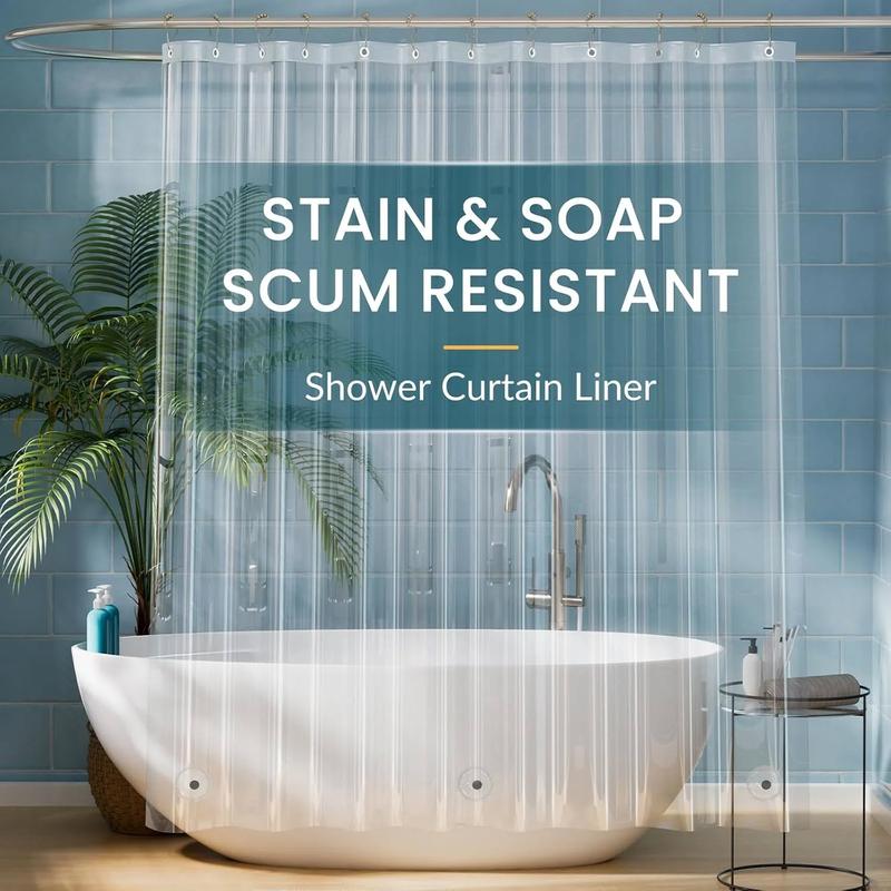 Clear Shower Curtain Liner, Plastic Shower Liner PEVA 72 x 7 - TikTok Shop