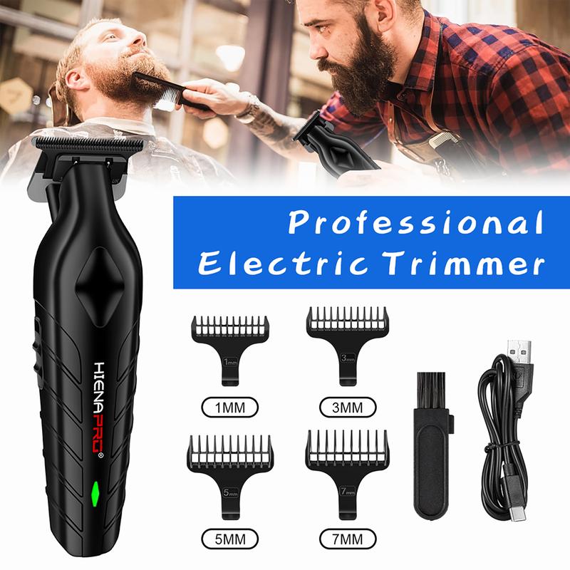 Professional Barber Clippers Ergonomic Low Noise Electric Clipper ...