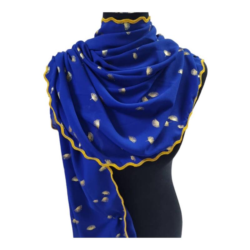 "SHAWL SULAM HEAVY CHIFFON FOIL CORAK KIPAS SIZE 1.8 * 0.70 - TikTok ...