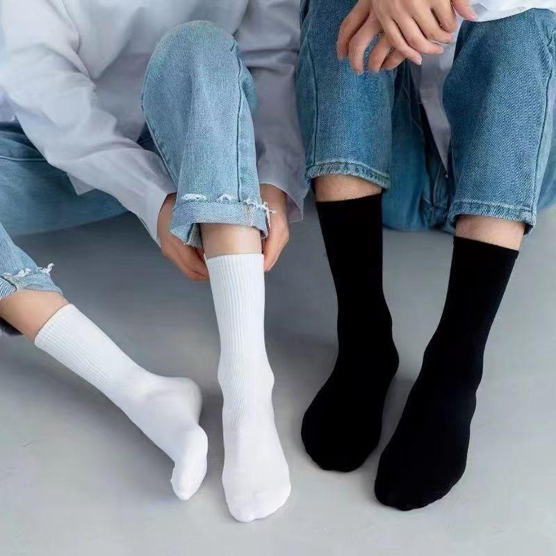 2025 Black Long Socks for Women, Mid-Calf Korean Style, Spring - TikTok ...