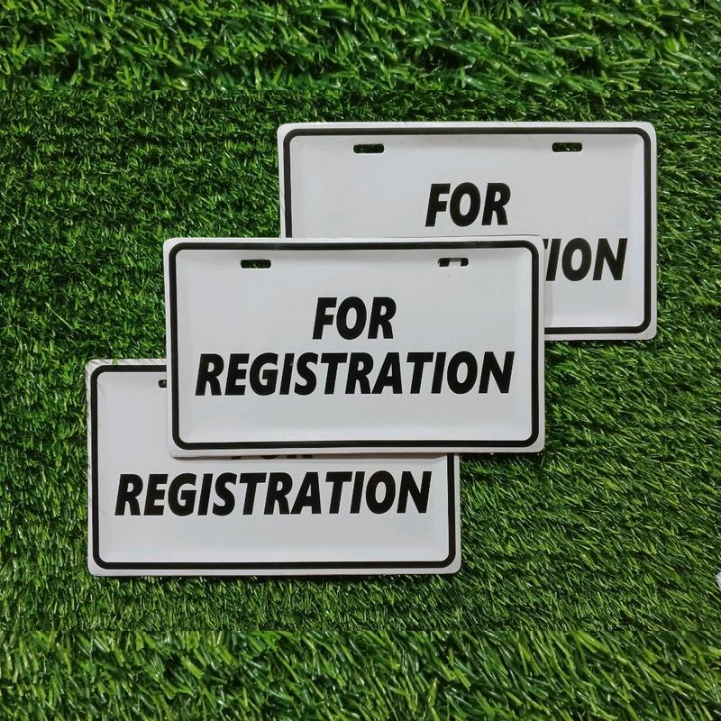 5x9 For Registration Sign for Motorcycle - TikTok Shop Philippines