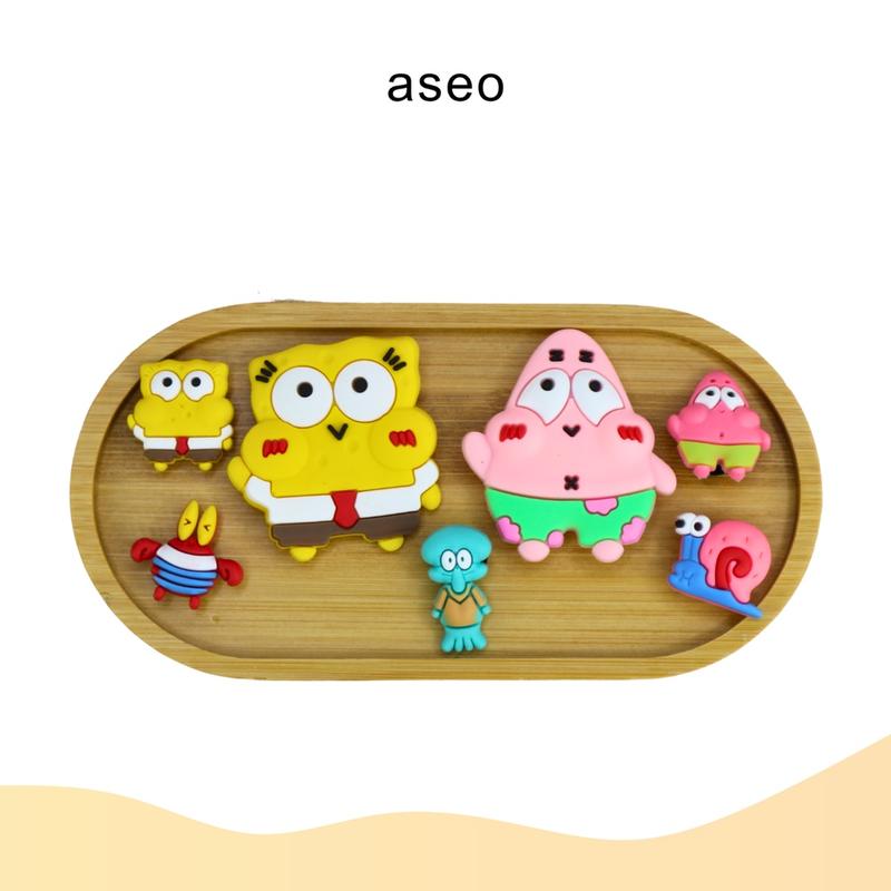 Pre-O Aseo Jibbitz Aksesoris Pin Sandal Baim Spongebob Sinchan Tom ...