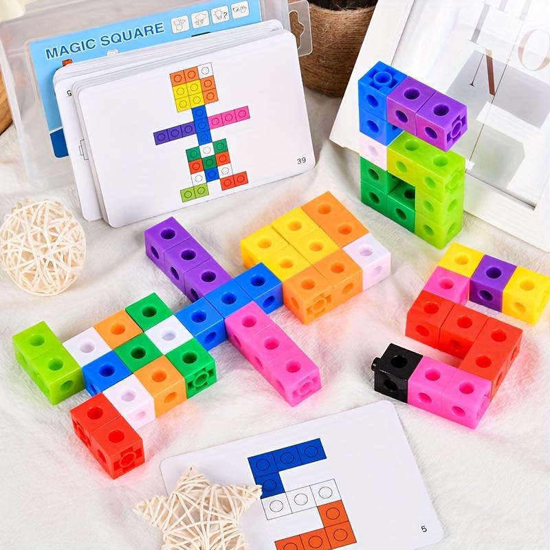 Variety Cube Insert Building Blocks Blocks, DIY Snap Puzzle, Montessori ...