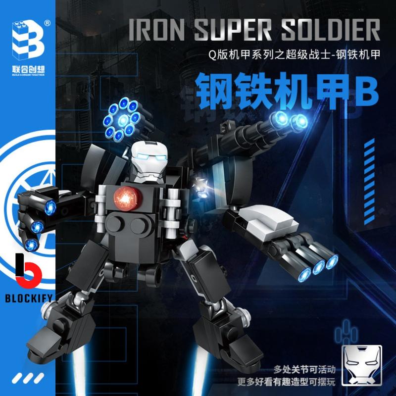 9.5cm Black Iron Man Super Hero Building Block Gift Decoration - TikTok ...