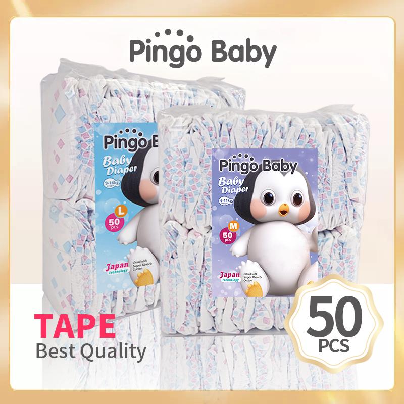 Pingo Baby Diapers Korean Q type Baby Diaper Pants/tape 50pc - TikTok ...